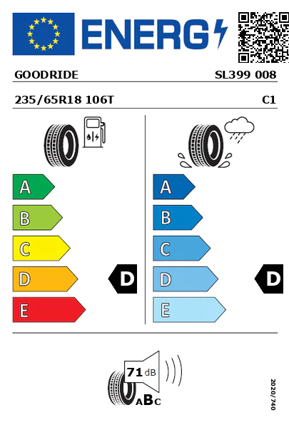 Pneus GOODRIDE 235/65R18 106T SL399 TERRA LEGEND